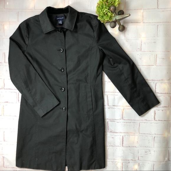 Ann Taylor | Jackets & Coats | Ann Taylor Black Trench Coat | Poshmark